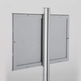 M&T Displays 11x17 Pedestal Poster Stand Front Loading Snap Frame ...