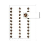 Holly Frame 30-Up Address Labels - 5 Sheets/150 Labels Total - 1" x 2. ...