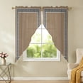 Brown Sheer Curtains Swag Valances for Windows Greek Chinese Style ...