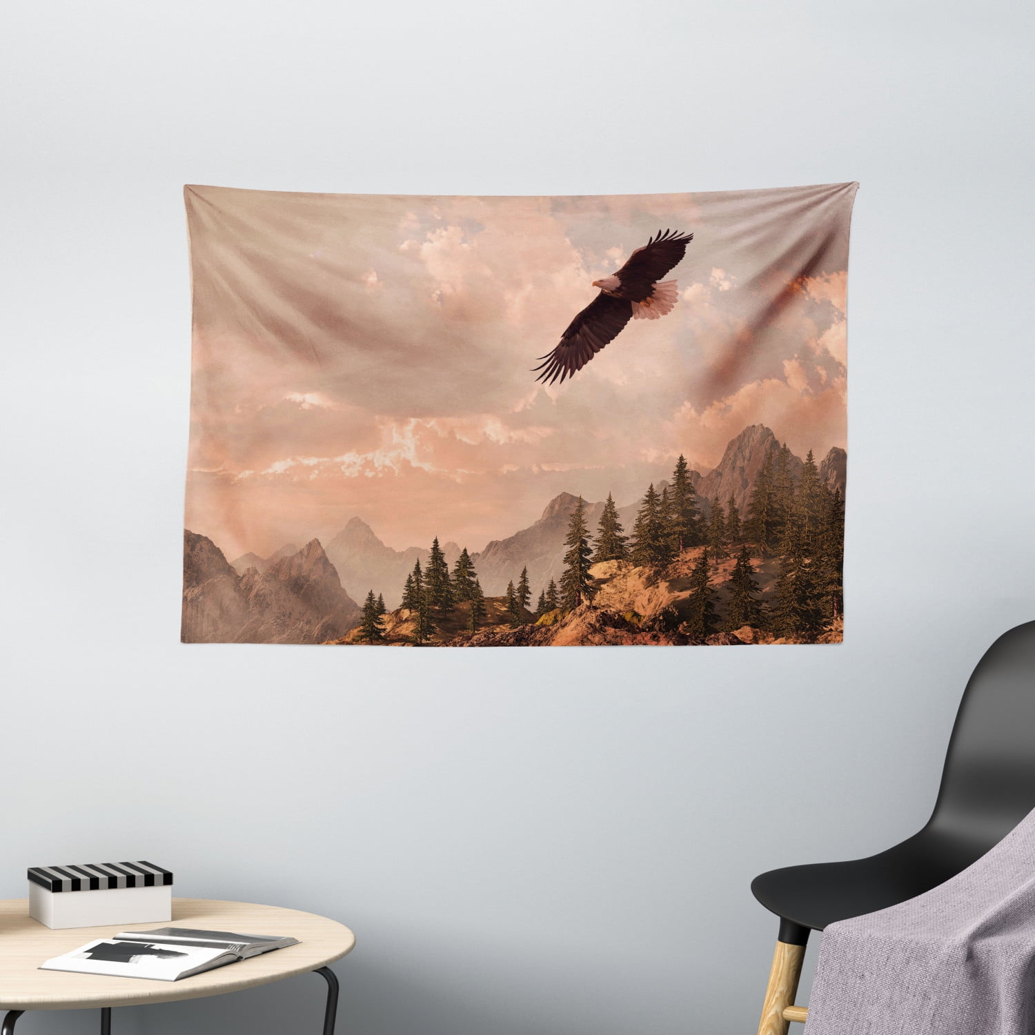 Eagle Tapestry, Nature Photography of Rocky Mountains and Forest with a ...
