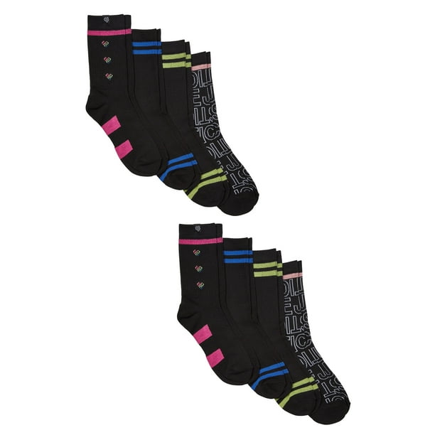 Justice Girls Crew Socks, 8-Pack, Sizes M-L - Walmart.com