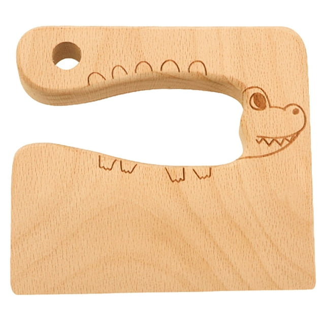 Wooden Knife Kids Cooking Toy Safe Knife Cutting Fruit Vegetable ...
