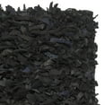 Leather Shag Rug in Black (6 ft. L x 4 ft. W) - Walmart.com