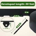 Plastic Garden Border Edging Kit 3in H 20ft L for Flower Beds Tree ...