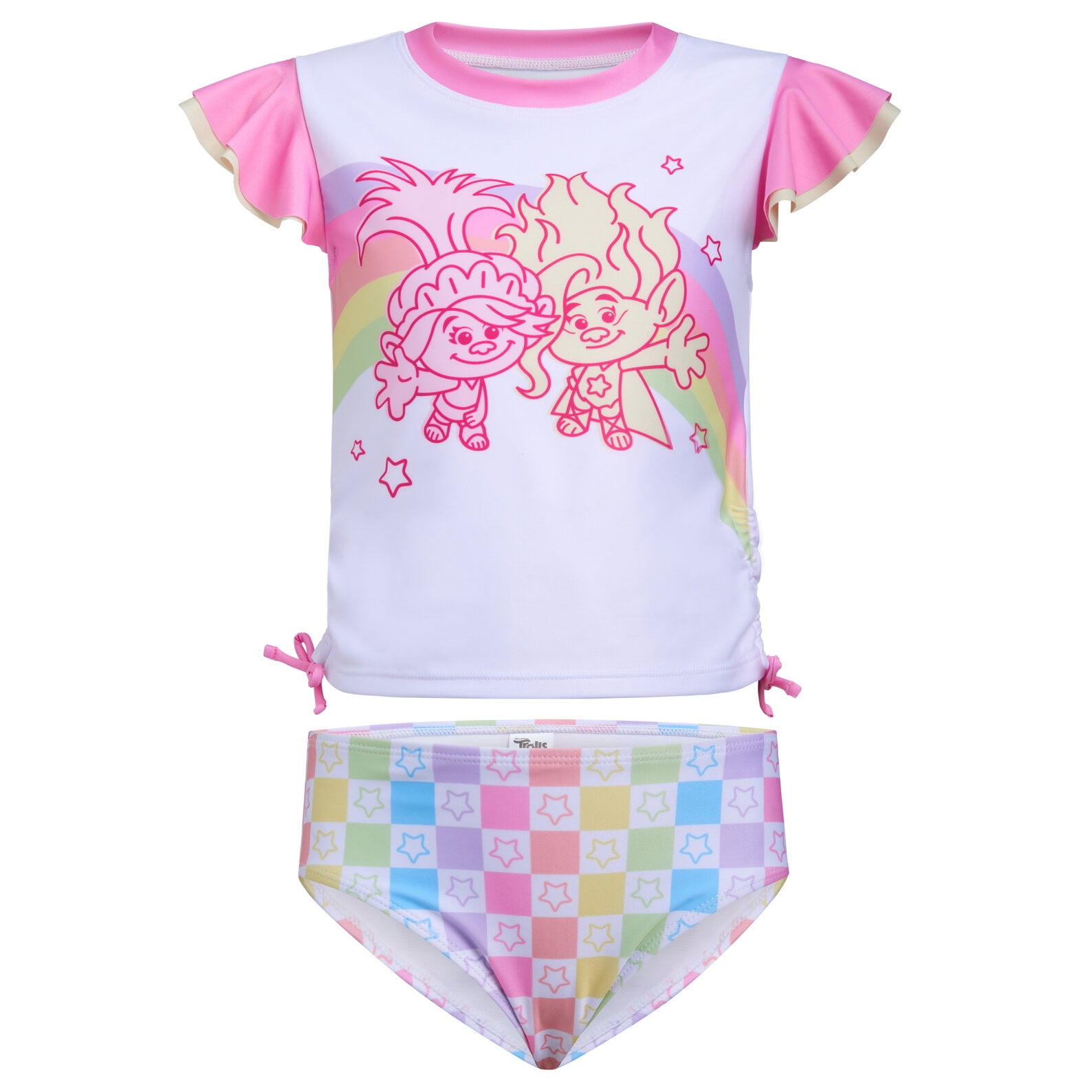 Barbie Swim Shirt And Bottom Barbie UPF 50+ Rash Guard Swim Set - Short ...