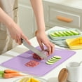 Double Sided Flexible Rubber Cutting Board | Nonstick Scratch-Resistant ...