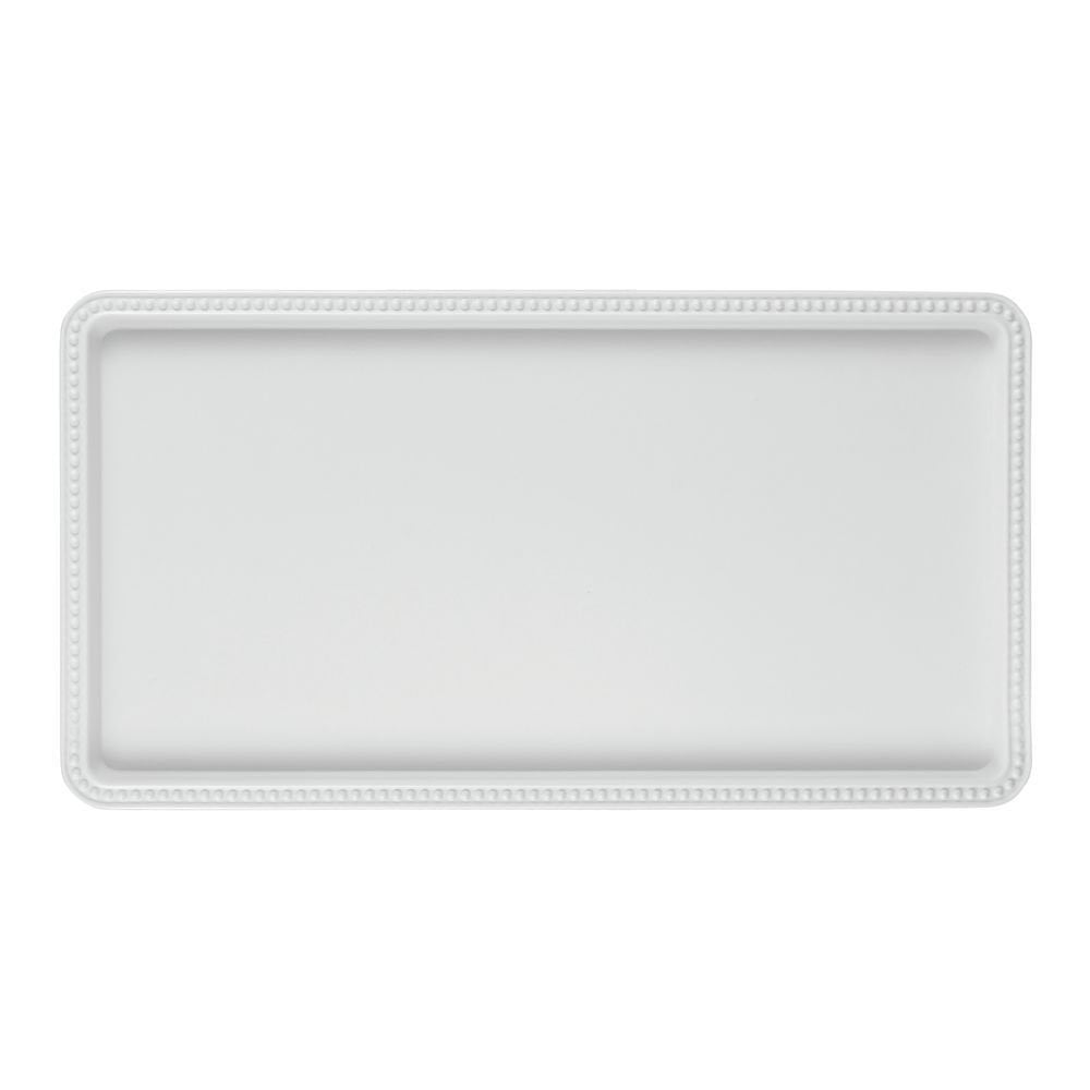 Elite White Melamine Serving Tray 15"L x 8"W x 1"H - Walmart.com