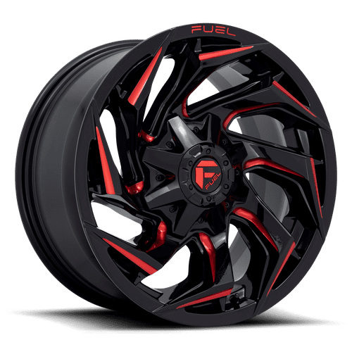 FUEL 1PC D755 REACTION 18X9 5X139.7/5X150 1ET 124.3CB GLOSS BLACK ...