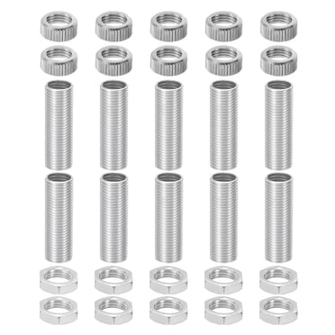 Uxcell Brass Threaded Repair Insert Nut, 5 Pcs M8x1.25 to M5x0.8 Thread ...
