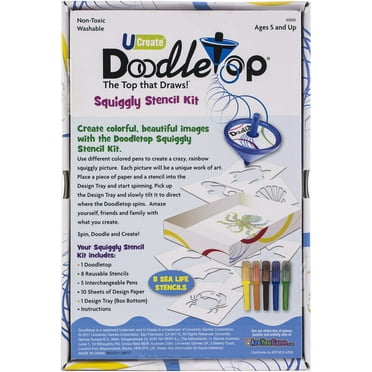 UCreate Doodletop Squiggly Stencil Kit-Bugs - Walmart.com