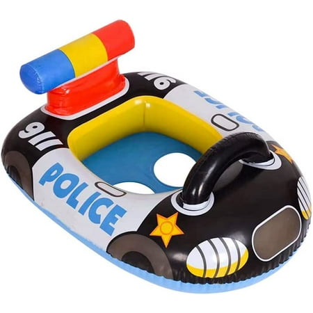 KCSD Baby Pool Float Inflatable Pool Rafts Police Car Swim Seat Boat ...
