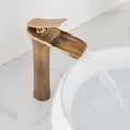 Waterfall Taps for Bathroom Sink, Single Handle Single Hole Bathroom ...