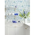 Advantage Heidi Blue Watercolor Florals Wallpaper - Walmart.com