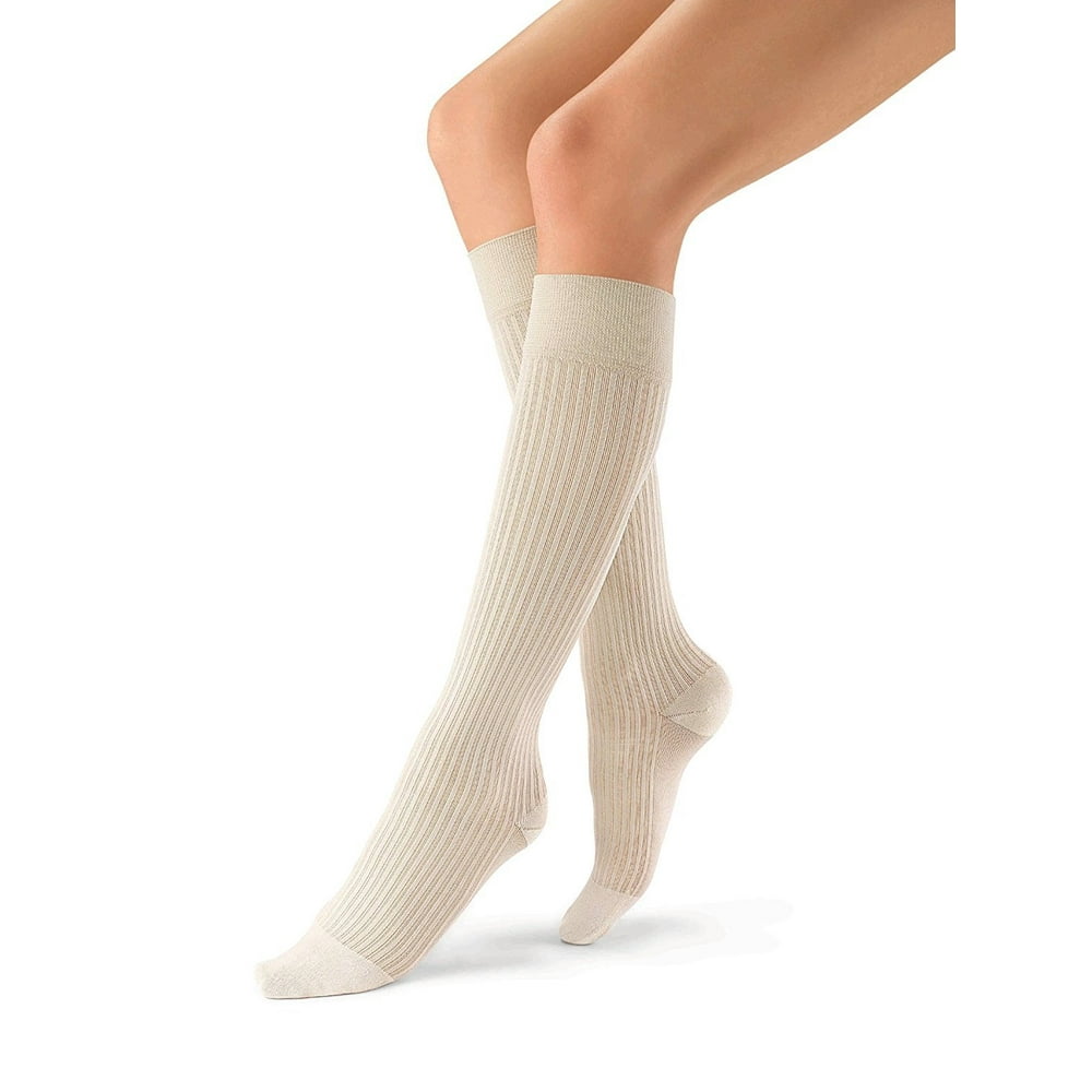JOBST SoSoft Women s Closed Toe Ribbed Knee High Compression Socks 8 jobst-sosoft-women-s-closed-toe-ribbed-knee-high-compression-socks-8
