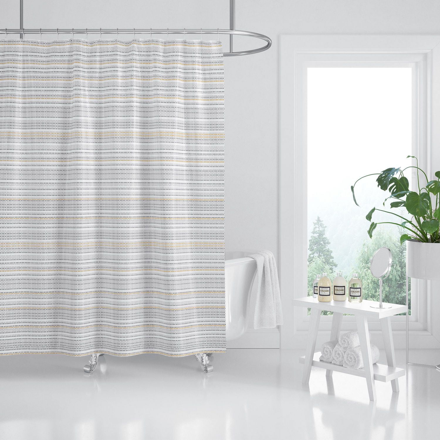 Click here for Mainstays Peva Dots Multi Shower Curtain 70x72 In prices