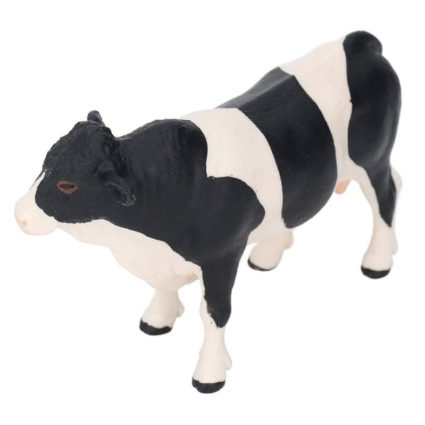 Cattle Figurine,Simmental Cattle Figurine Vivid Black White Cow Statue ...
