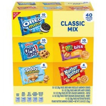 Nabisco Classic Mix Variety Pack, Assorted Snack Boxes, 2 Pack, 40 ...