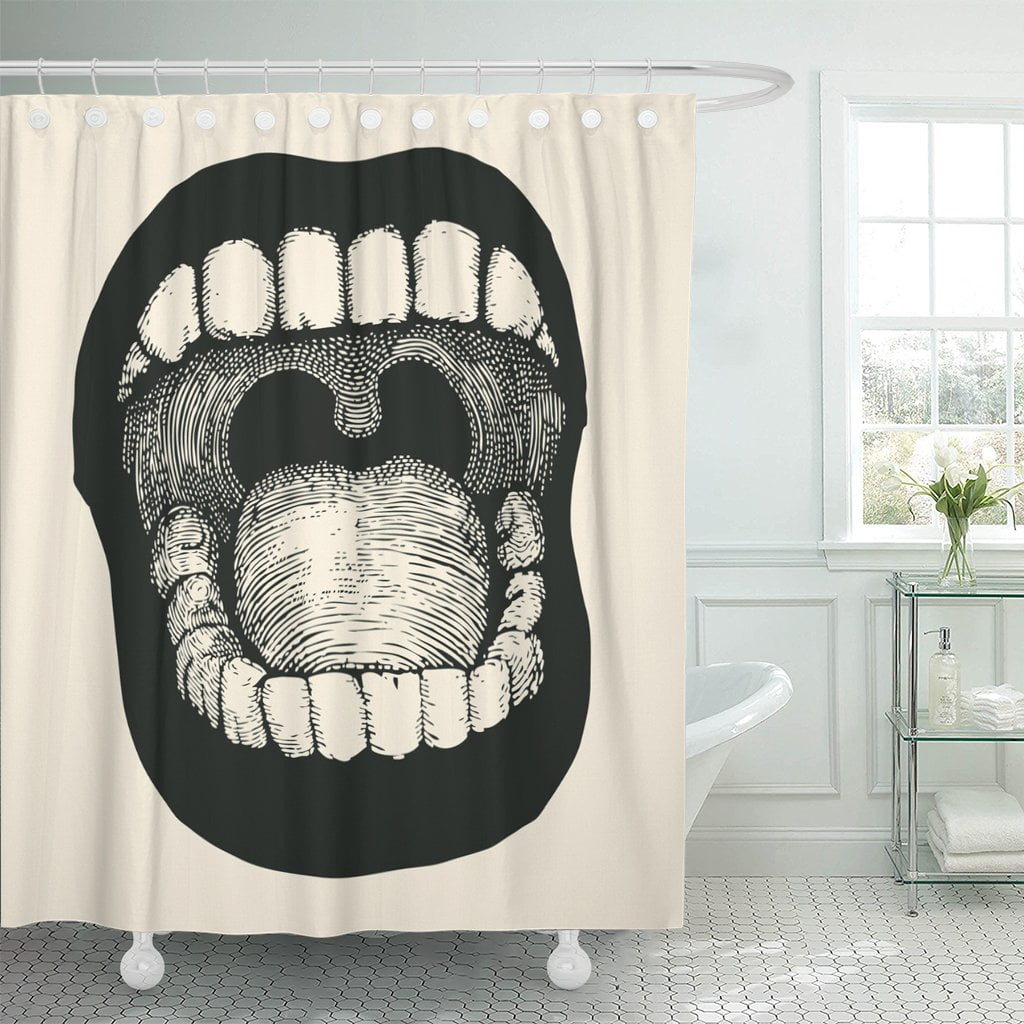PKNMT Scream Screaming Mouth Yell Crazy Sketch Horror Psycho Shower ...