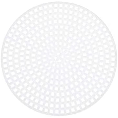 Exceart 30PCS Needlepoint Grid Plastic Canvas Shapes Round Embroidery ...