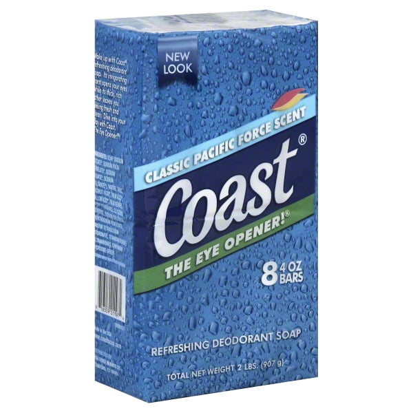 CoastÂ® Classic Scent Refreshing Deodorant Soap 8-4 oz. Bars - Walmart ...