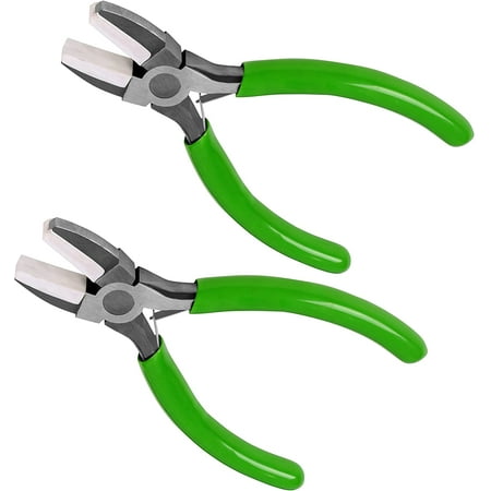 Double nylon pliers with comfort grip and double leaf spring jewelry ...