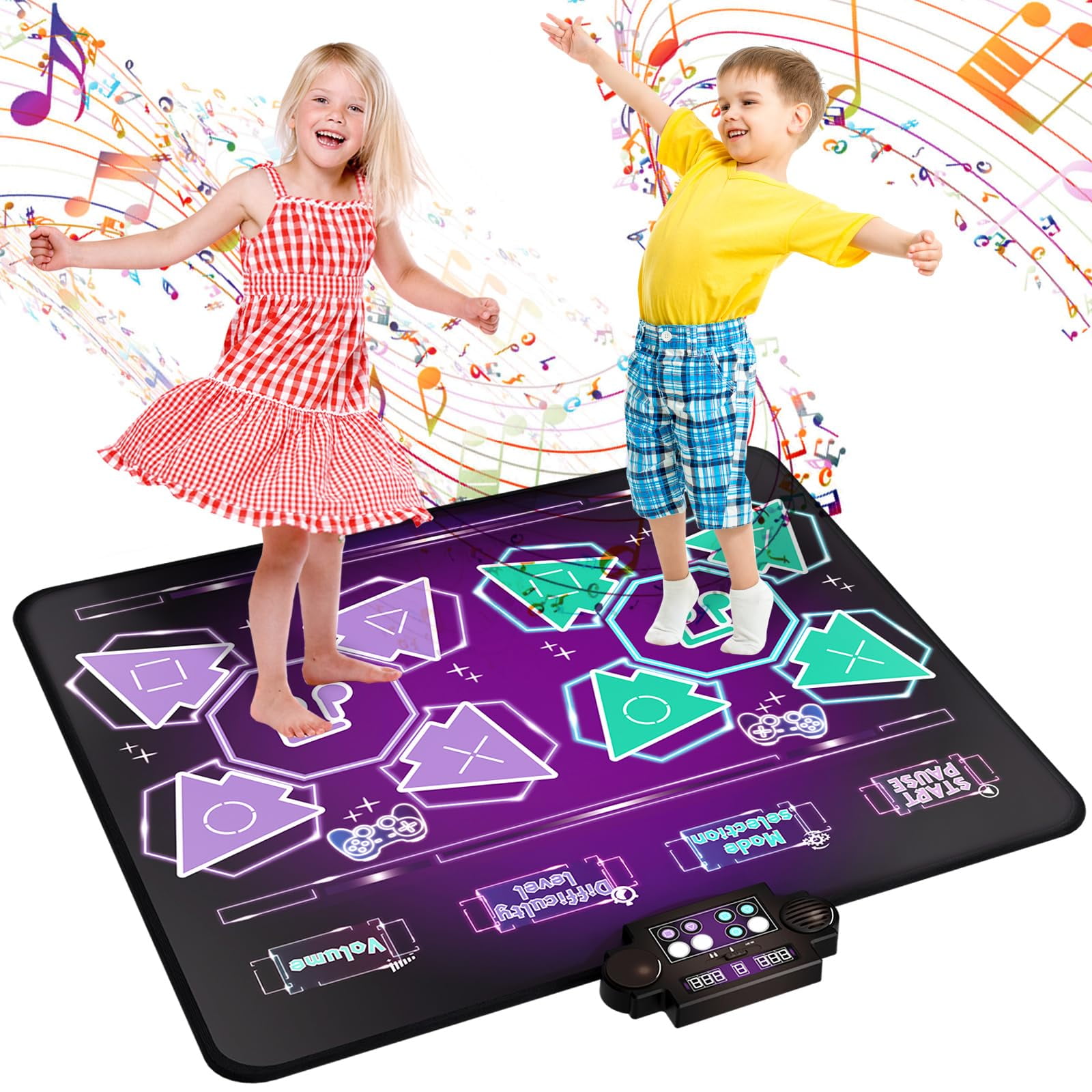Click here for Joyvalley Kids Dance Mat Toys - 2-Player Dance Pad... prices