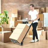 2 in 1 Step Ladder & Hand Truck,Aluminum 3 Step Stool,Folding Ladder ...