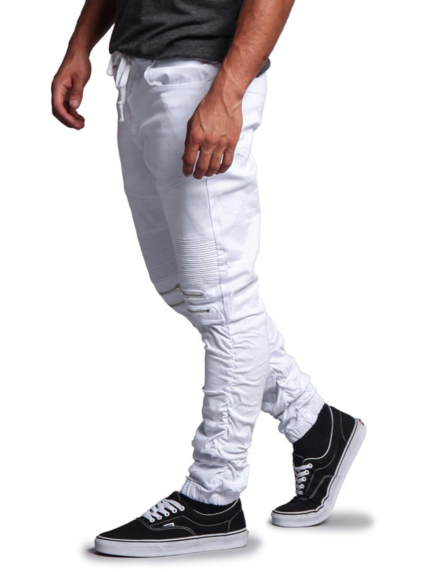 Victorious Men's Scrunch Stacked Biker Twill Jogger Pants Victorious Men's Scrunch Stacked Biker Twill Jogger Pants