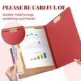 12 Pcs Letter-Size Red Classification Folders with 2 Pockets ...