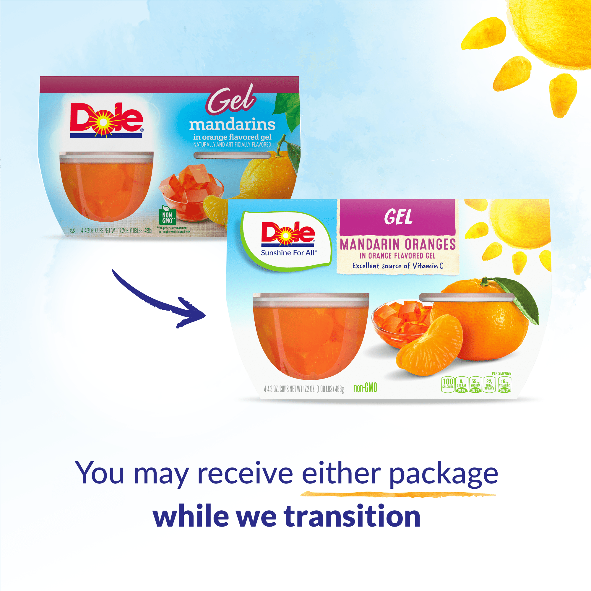 Dole Jello Fruit Cups