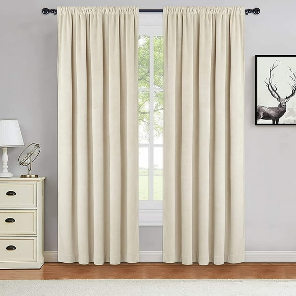 Cream Living Room Curtains