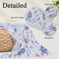 Blue Rocket Throw Pillow Cover 16 x 24 Inch Decorative Pillow Cover ...