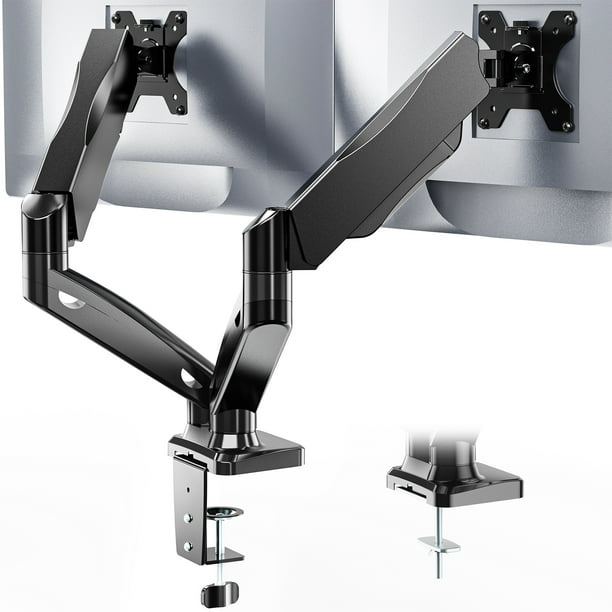 WALI Dual Monitor Stand Arms Mounts, for 2 Monitors, Fully Adjustable ...