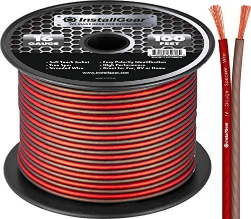 InstallGear 16 Gauge AWG Speaker Wire True Spec and Soft Touch Cable ...