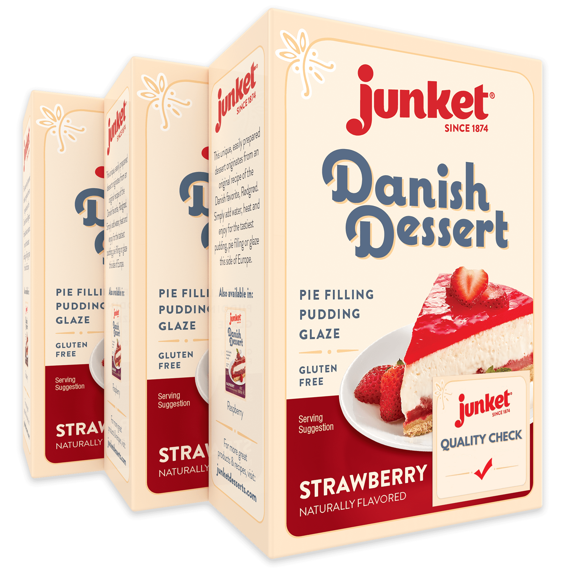 Junket Danish Dessert Strawberry, 4.75 Ounce (Pack of 3) - Walmart.com