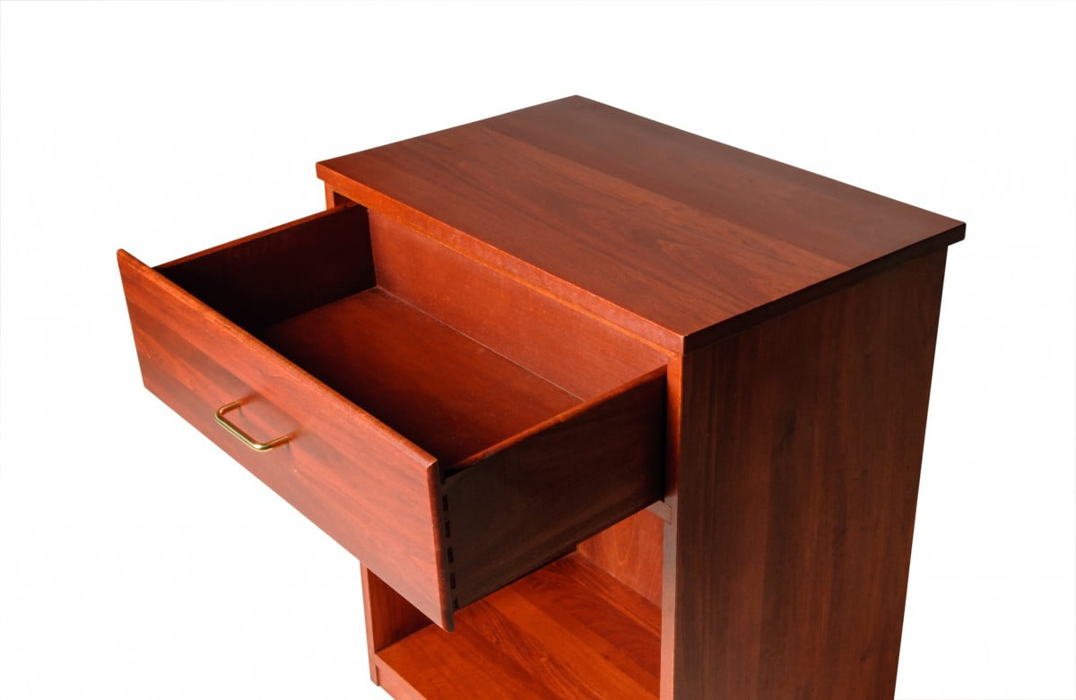Buy Office Desk Stand Printer Stand Wood Cherry Stain Poplar 30 Inch ...