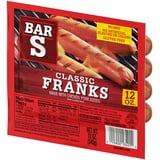 Bar S Classic Fully Cooked Franks, 8 Count, 12oz (Refrigerated ...