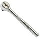 Zero Degree 1/4" inch Drive Gearless Ratchet Nickel Plated 1" Turning ...