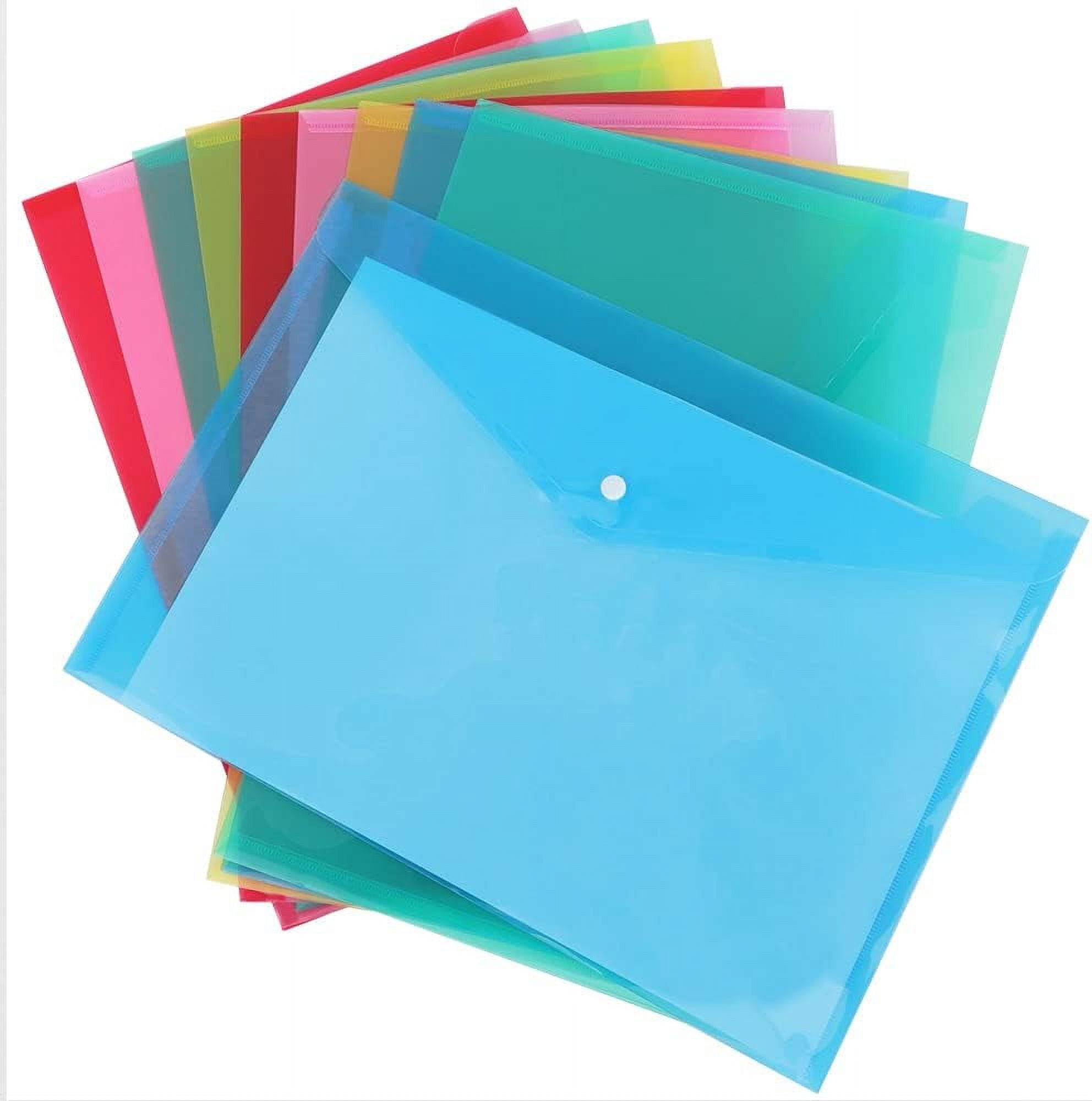Pocket Folder With Clear Front Sleeve Plastic Folders, Clear Frosted ...