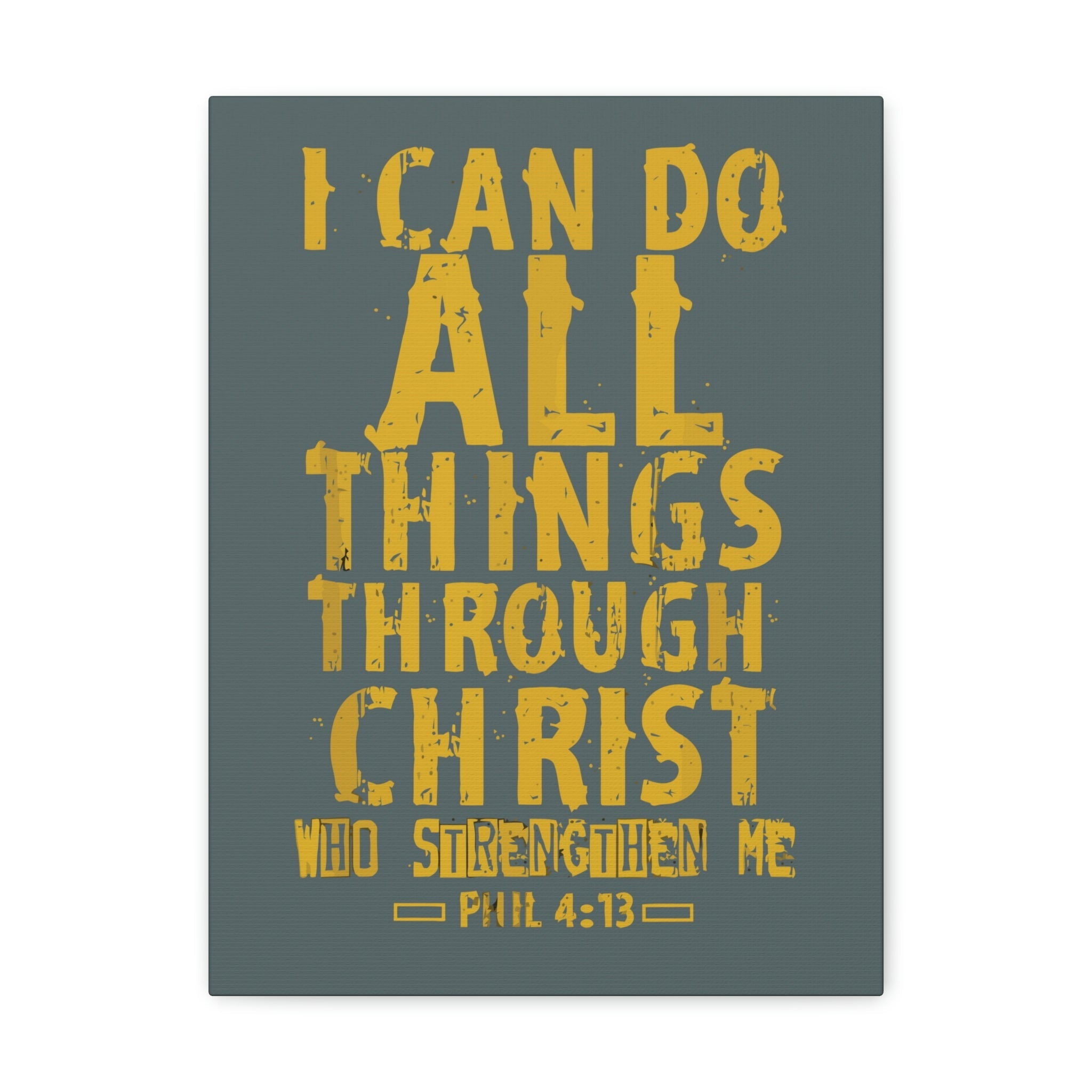 Scripture Walls I Can Do All Things Philippians 4:13 Yellow Bible Verse ...