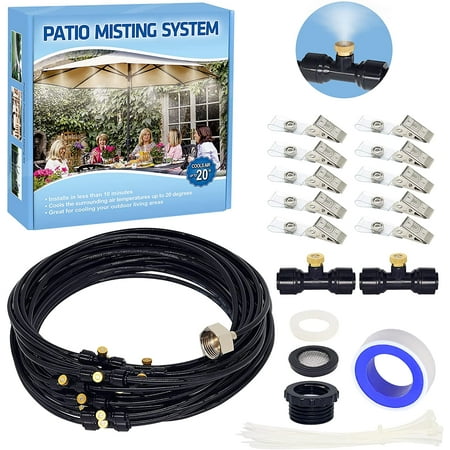 LZMY Misters for Patio, Misting Cooling System, 32.8FT Patio Misters ...