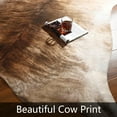 Noahas Faux Cowhide Area Rug Super Soft Mat Carpet Cow Print Rugs for ...