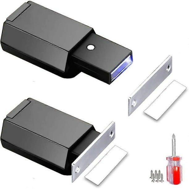 Push to Open Door Latch Cabinet Hardware 2 Pack Magnetic Push Latch ...
