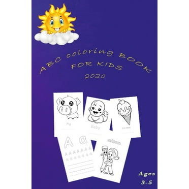 Color: ABC 123 Alphabet + Numbers Coloring Book: 8.5x11 -A4- Alphabet ...