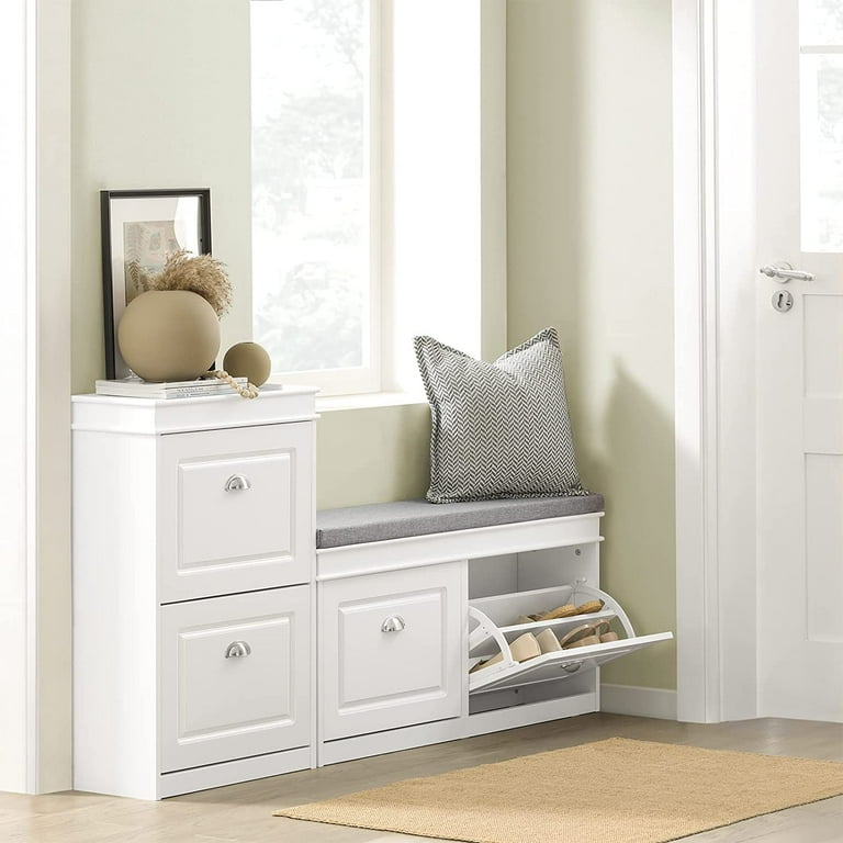Slim bench with storage store