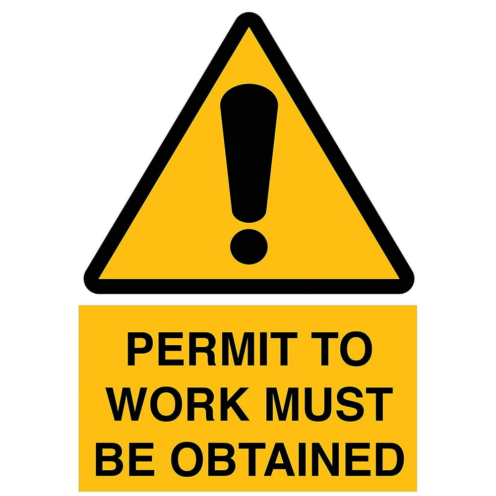 Vinyl Stickers - Bundle - Safety and Warning Signs Stickers - Permit to ...