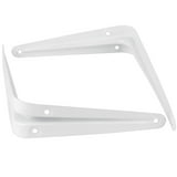 ZOENHOU 24 Packs Heavy Duty 8x10 Inch White Shelf Brackets, Wall Corner ...