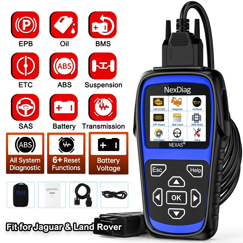 Open Box [Resold] NEXAS ND602 OBD2 Scanner for or LAND ROVER JAGUAR ...
