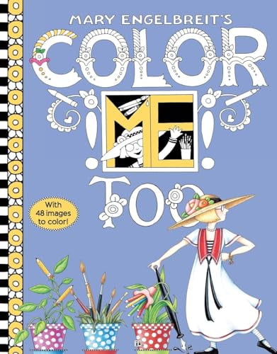 Pre-Owned Mary Engelbreit's Color Me Too Coloring Book: Coloring Book ...