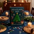 Qonioi 2025 Sea Glass Christmas Advent Calendar, Acrylic Sea Glass ...